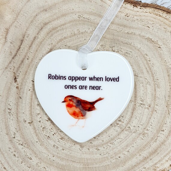 Robins Appear When Loved Ones Are Near Lost Loved Ones - Etsy UK