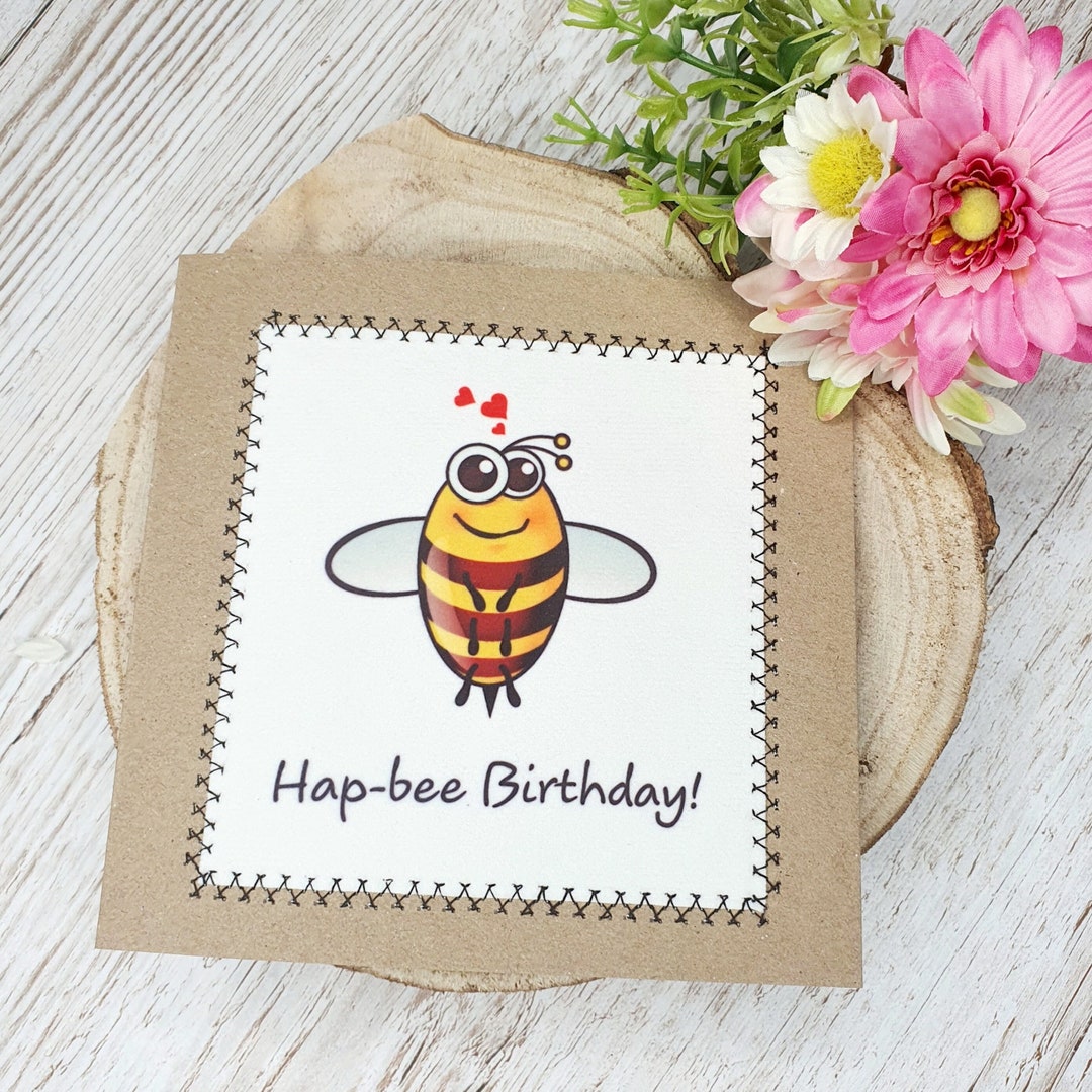 Happy Birthday | Bee Birthday Card | Bumble Bee Birthday Greetings ...