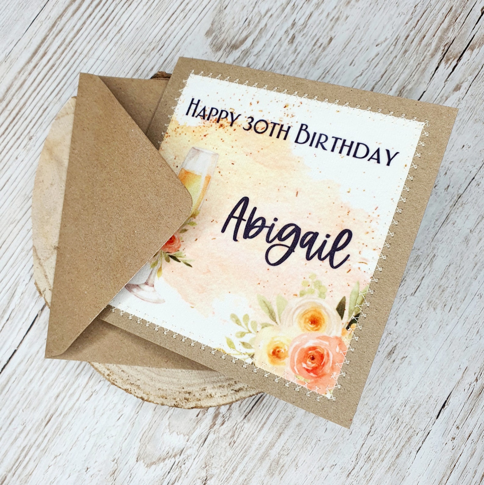 Happy 30th Birthday Card 30th Birthday Card Handmade Cards | Etsy