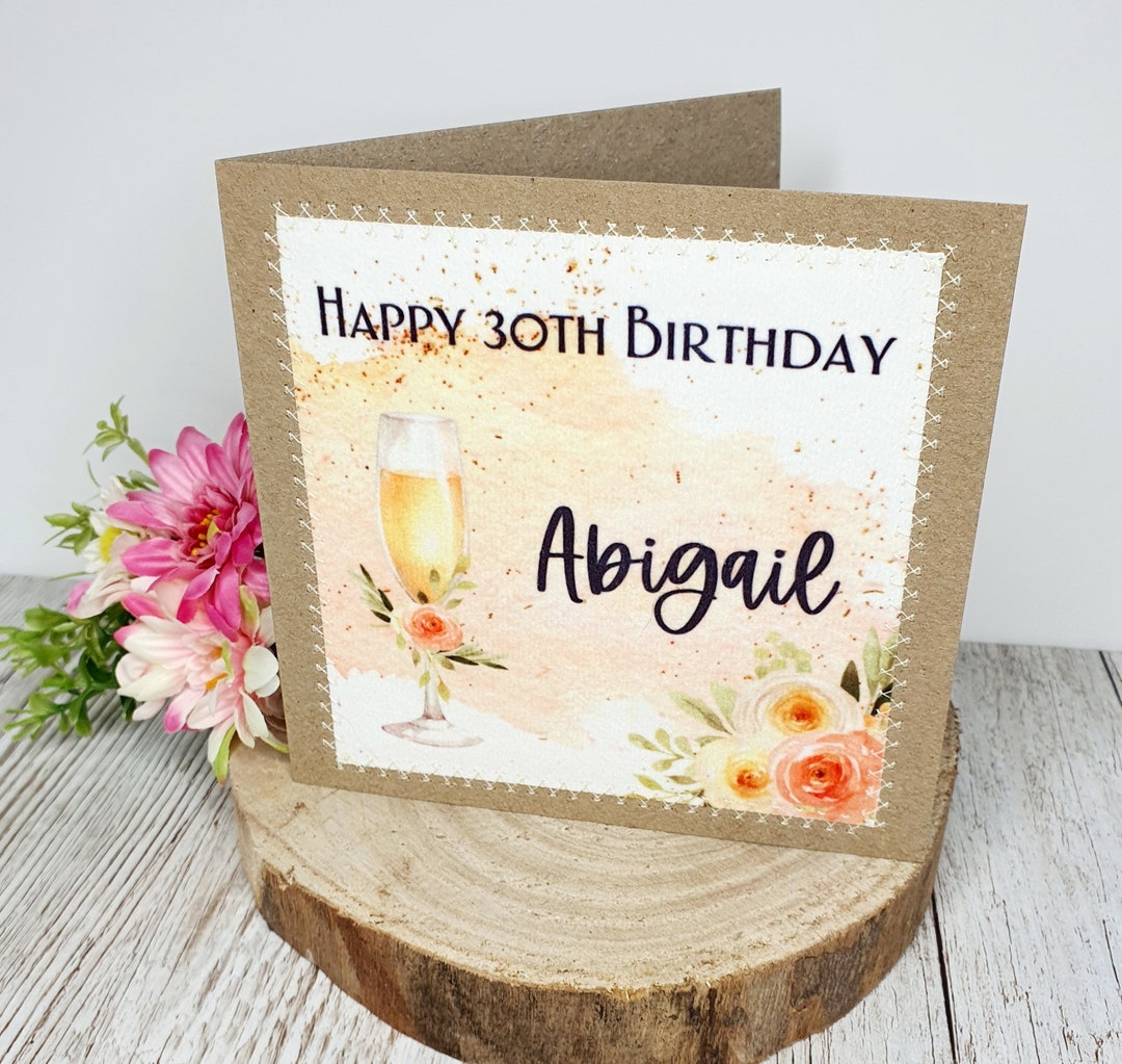 Happy 30th Birthday Card | 30th Birthday Card | Handmade Cards | Happy ...