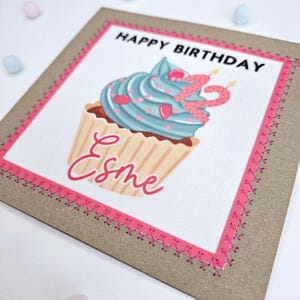 Personalised 12th Birthday Card, Happy 12th Birthday, Birthday Cake ...
