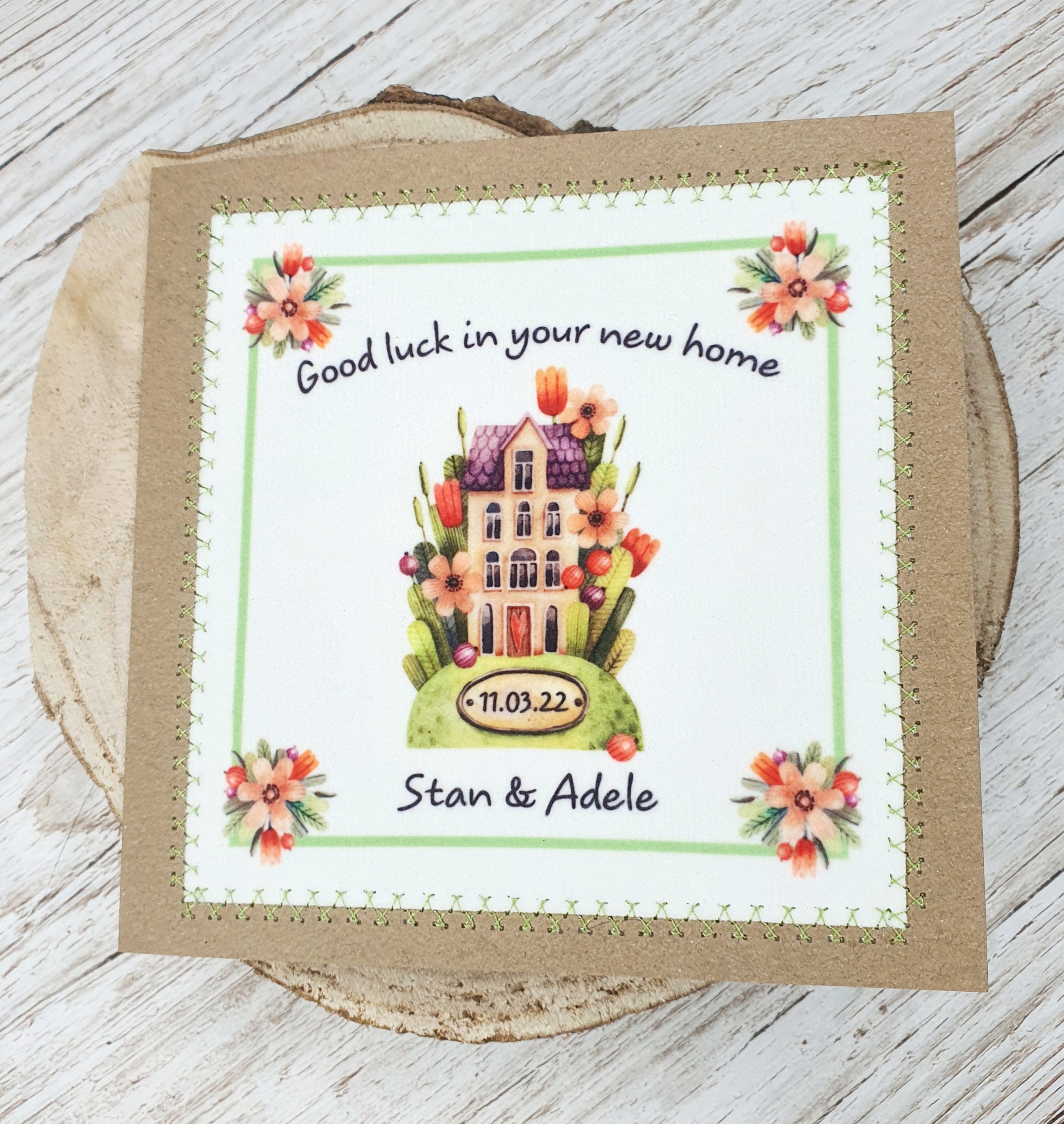 Good Luck in Your New Home Greeting Card New Home Card | Etsy