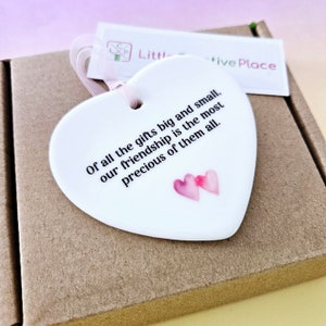 Of All the Gifts Big and Small, Ceramic, Friendship Gift, Quotes, Gifts ...