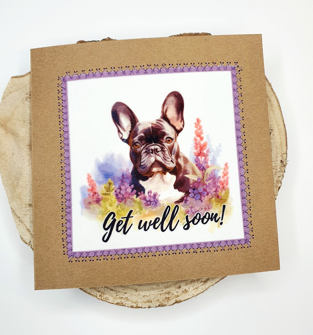French Bulldog, Get Well Soon Card, Feel Better Soon, Greeting Card ...