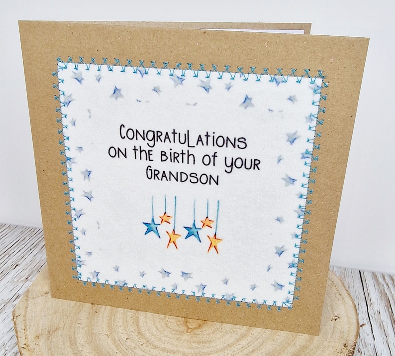Congratulations | New Grandson Card | Grandparent Card | New Baby ...