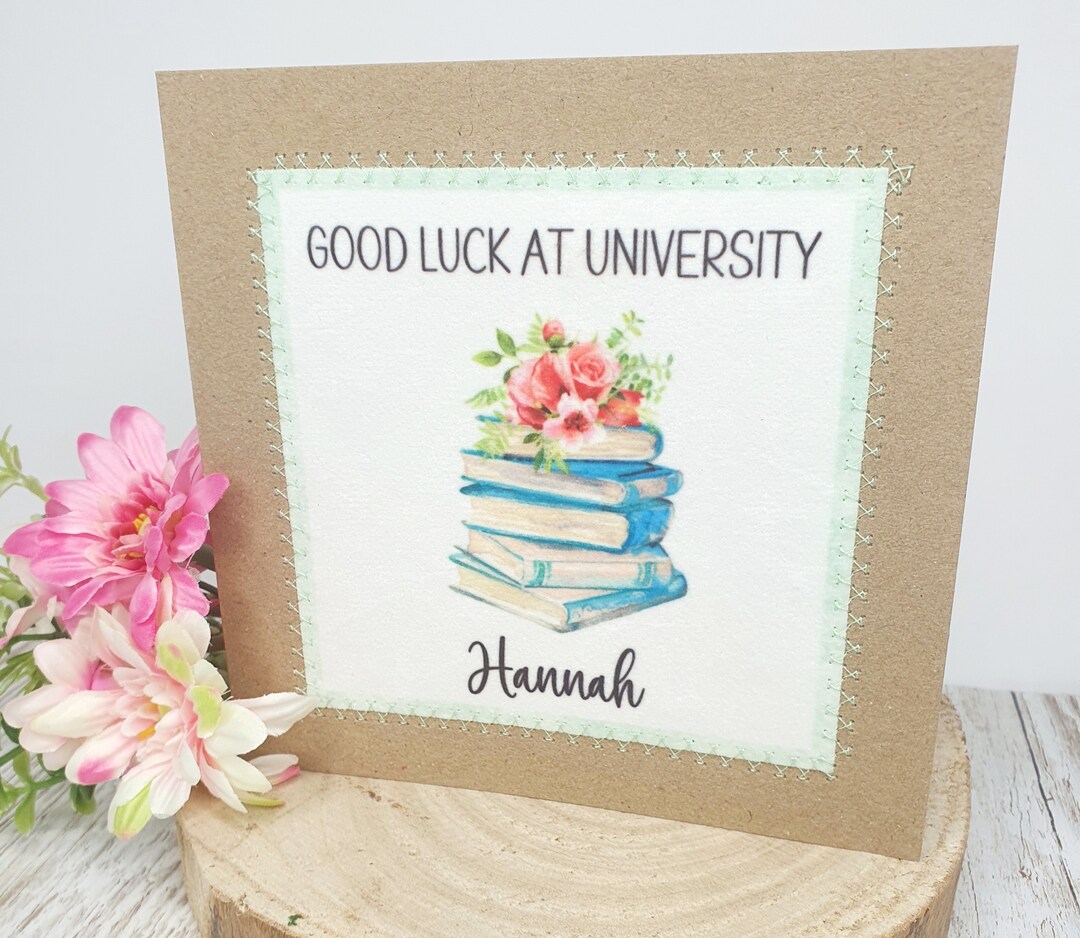 University Card | Good Luck at University | Personalised | Good Luck ...