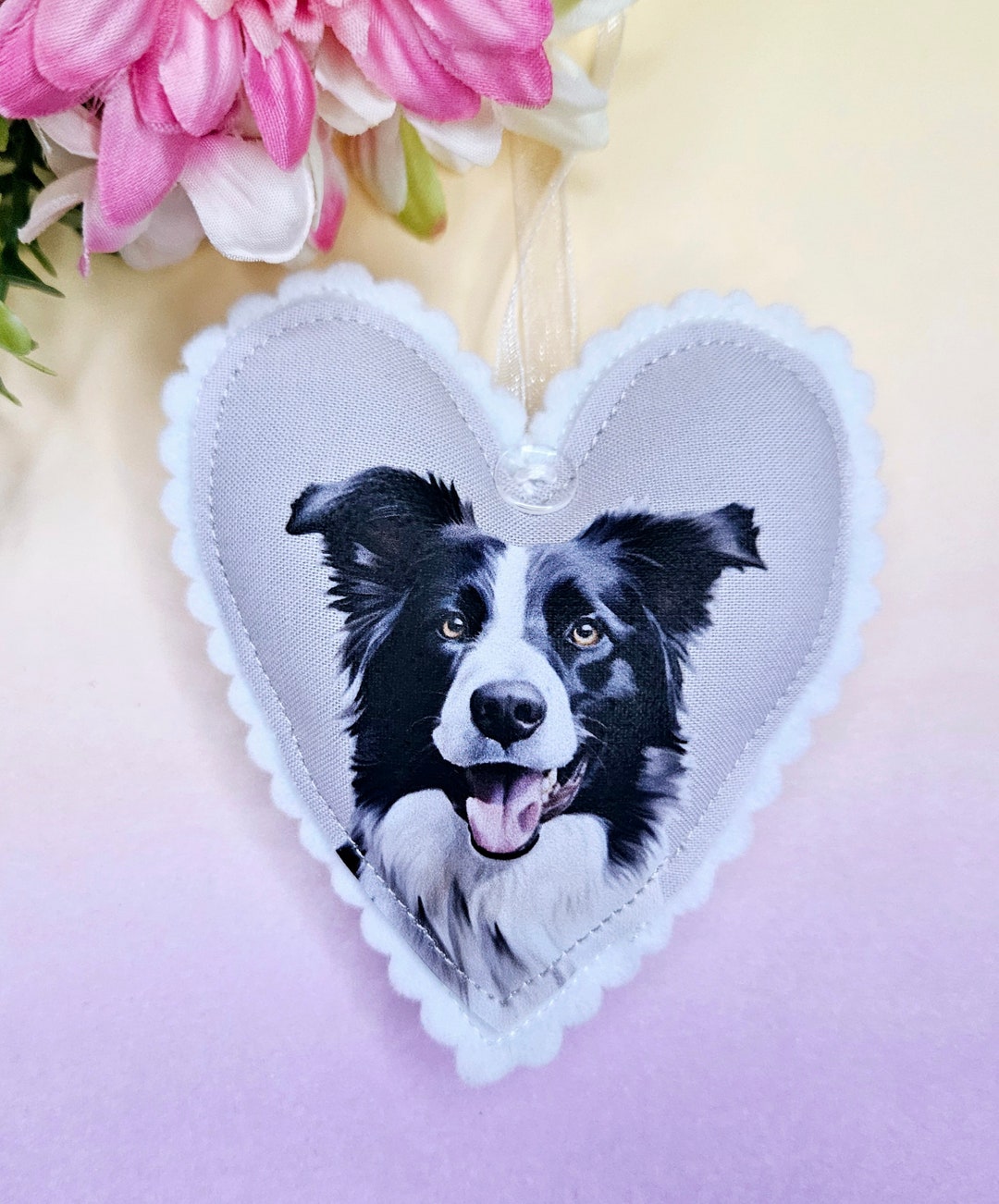 Border Collie, Fabric Heart Gift, Border Collie Gift, Home Gift, Gift ...