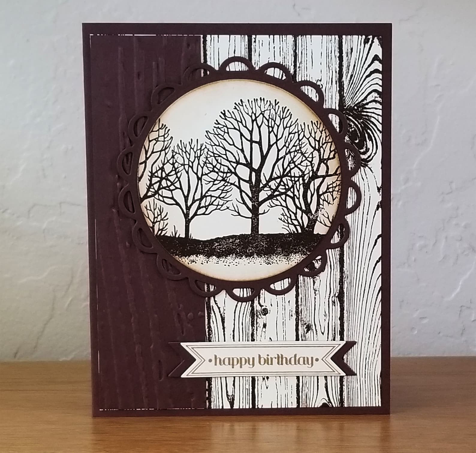 Masculine Forest Birthday Card Kit of 5 - Etsy