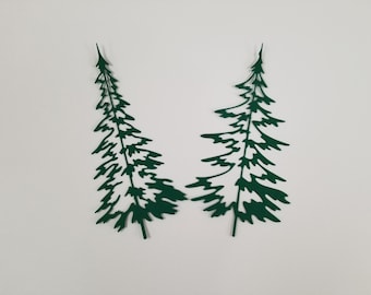 Die Cuts Christmas Trees Pine Trees 12 Pieces you Choose - Etsy