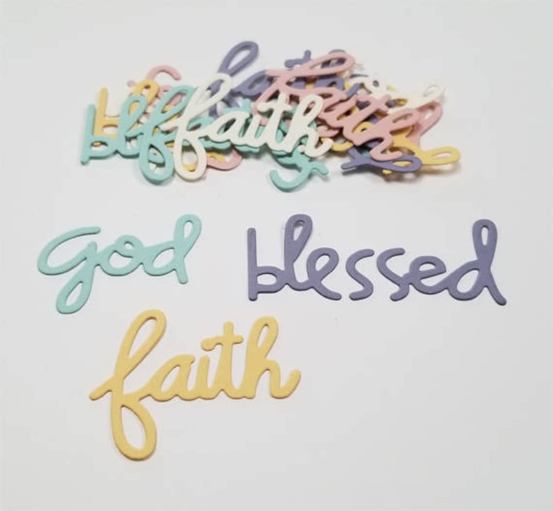 Religious Words Die Cuts - Etsy