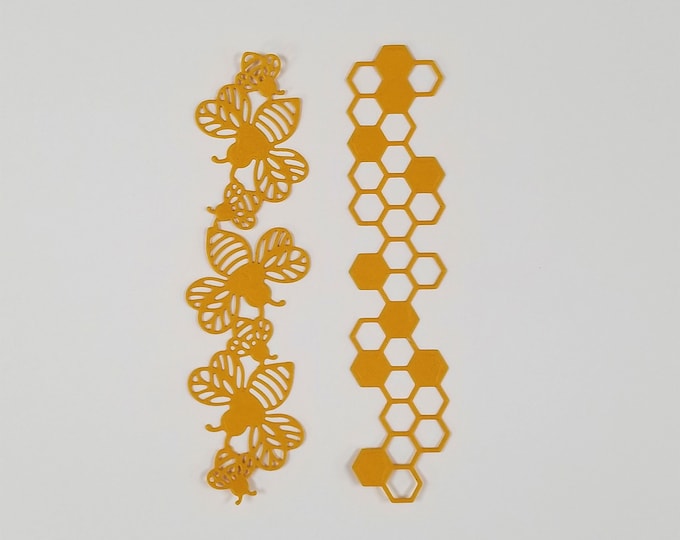 Bee and Honeycomb Border Die Cut - Etsy