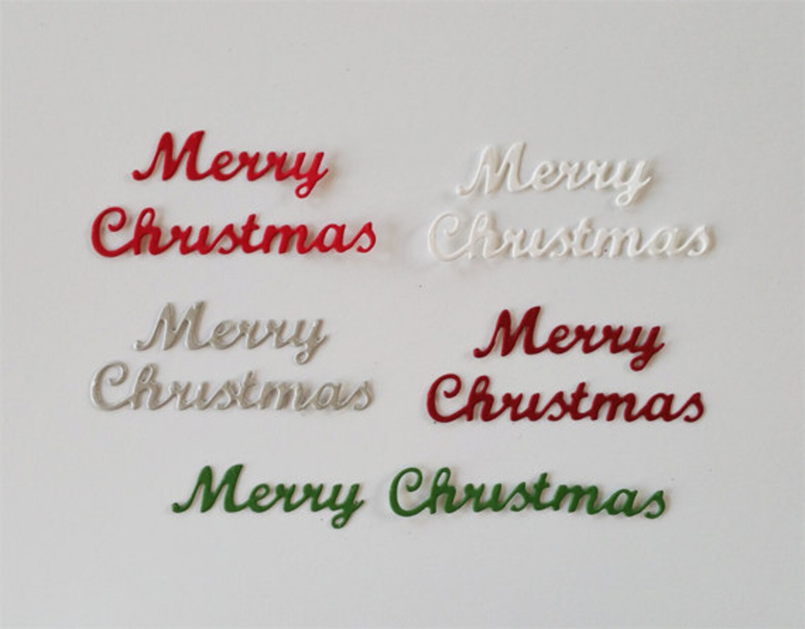 Merry Christmas Script Die Cuts - Etsy