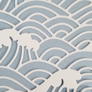 Waves Die Cut Card Fronts - Etsy