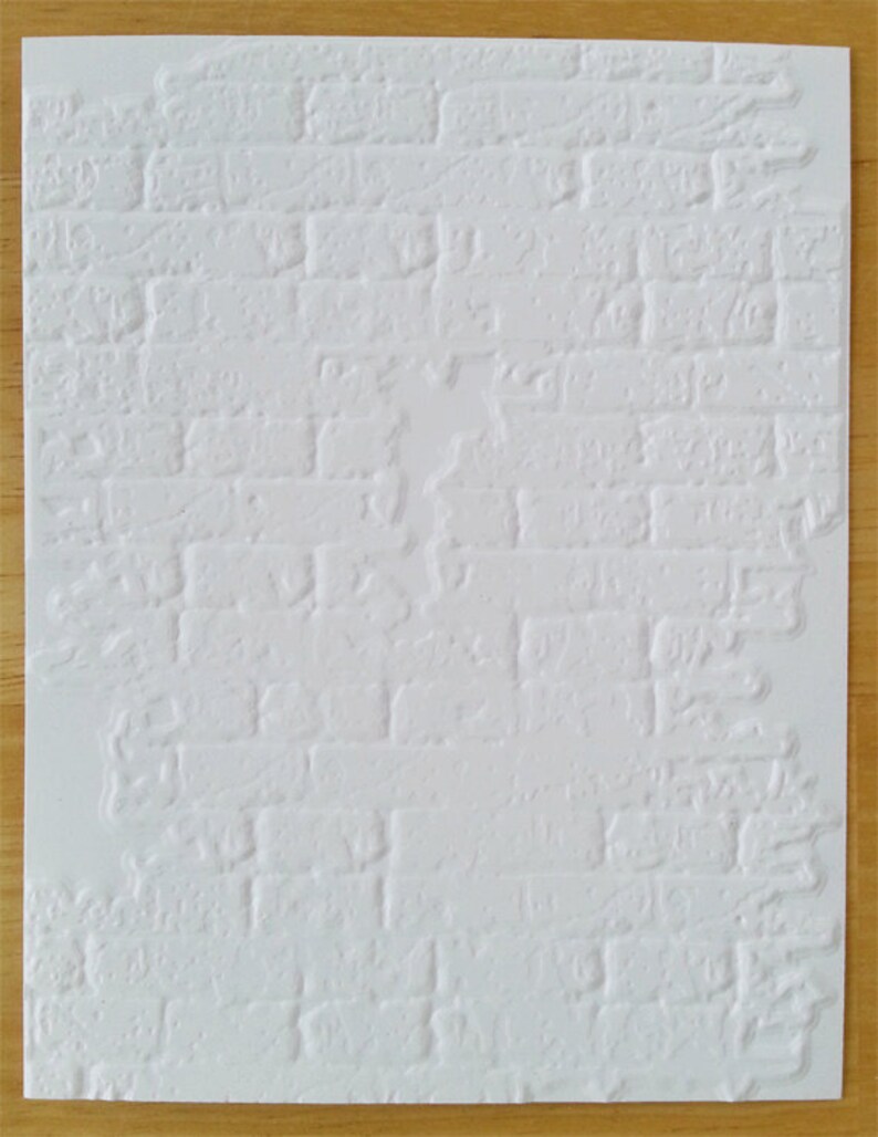 Bricks Embossed Card Stock Sheets or Cards/envelopes - Etsy