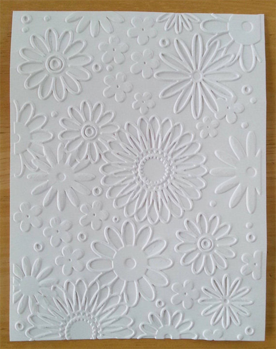 Flowers Embossed Card Stock Sheets or Cards/envelopes - Etsy