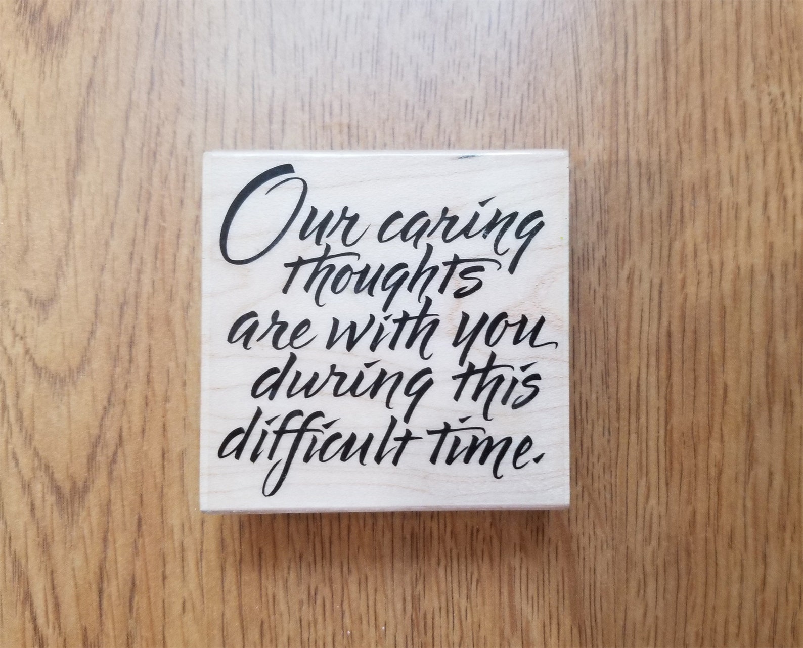 Sympathy Script Card Kit of 5 - Etsy