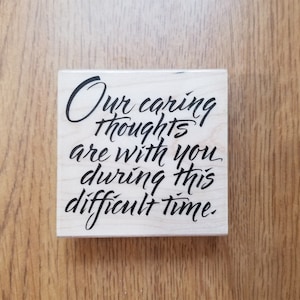 Sympathy Script Card Kit of 5 - Etsy