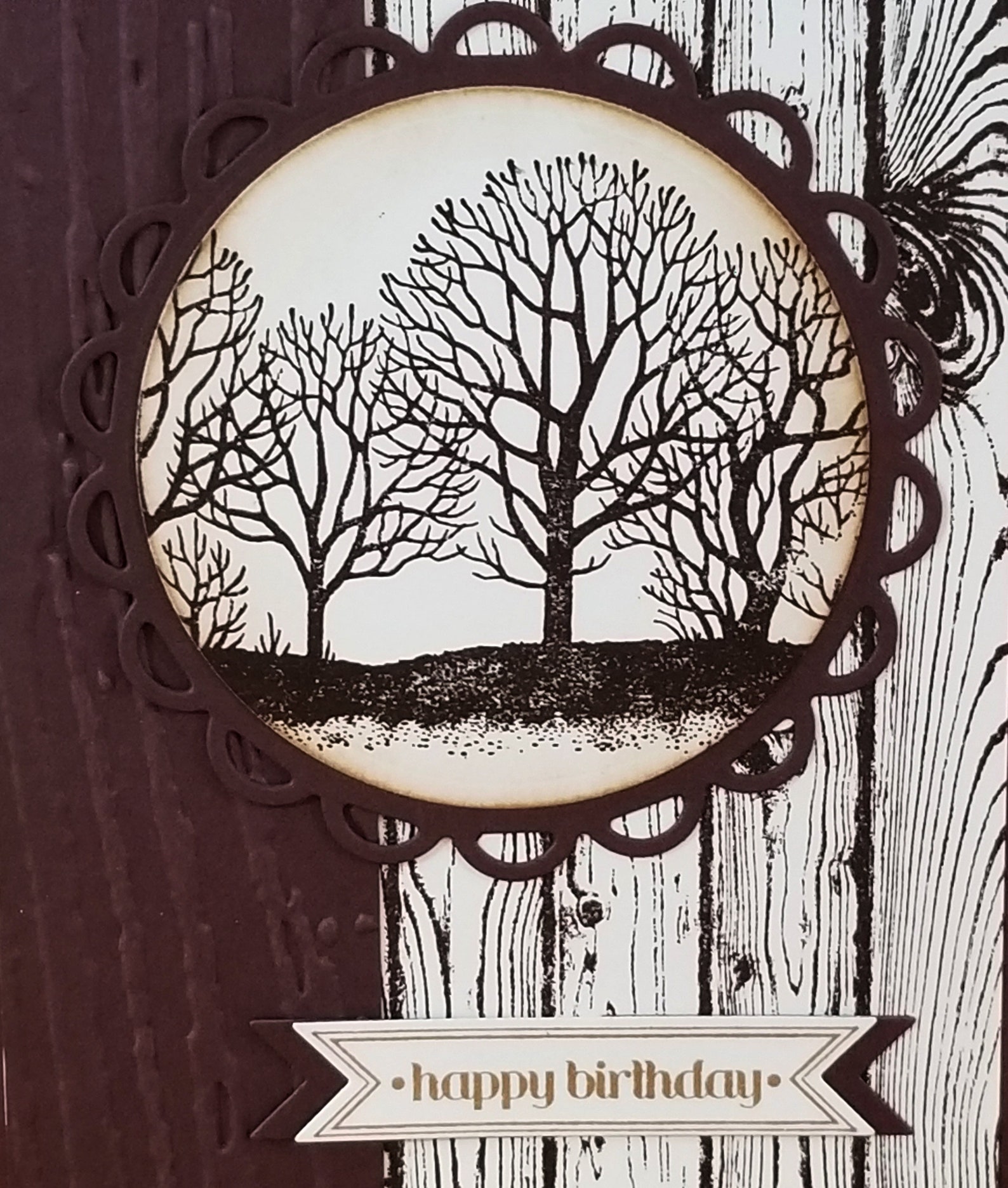 Masculine Forest Birthday Card Kit of 5 - Etsy