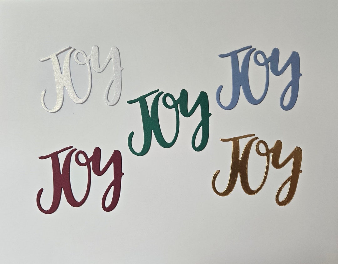 Joy Script Die Cut - Etsy