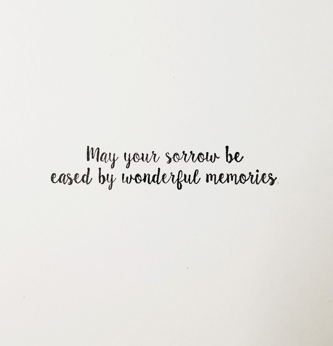 Sympathy Script Card Kit of 5 | Etsy