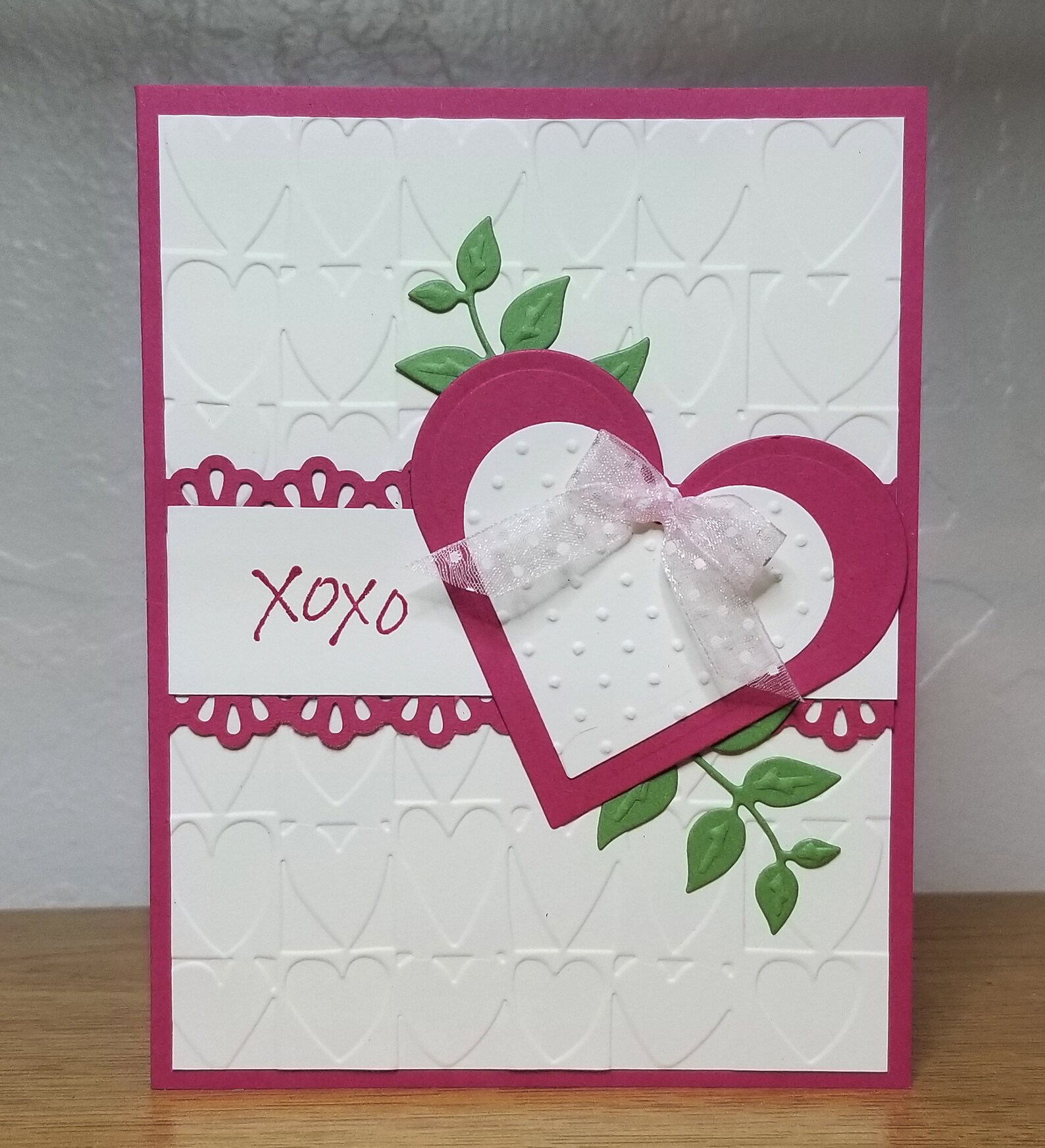 Double Heart Valentine's Day Card Kit - Etsy