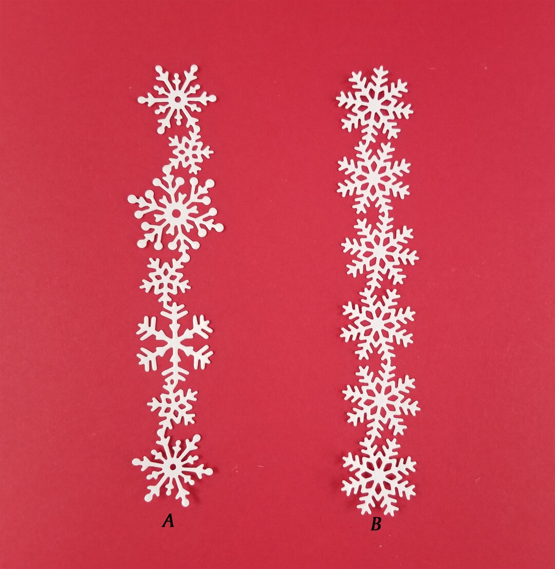 Snowflake Border Die Cuts - Etsy