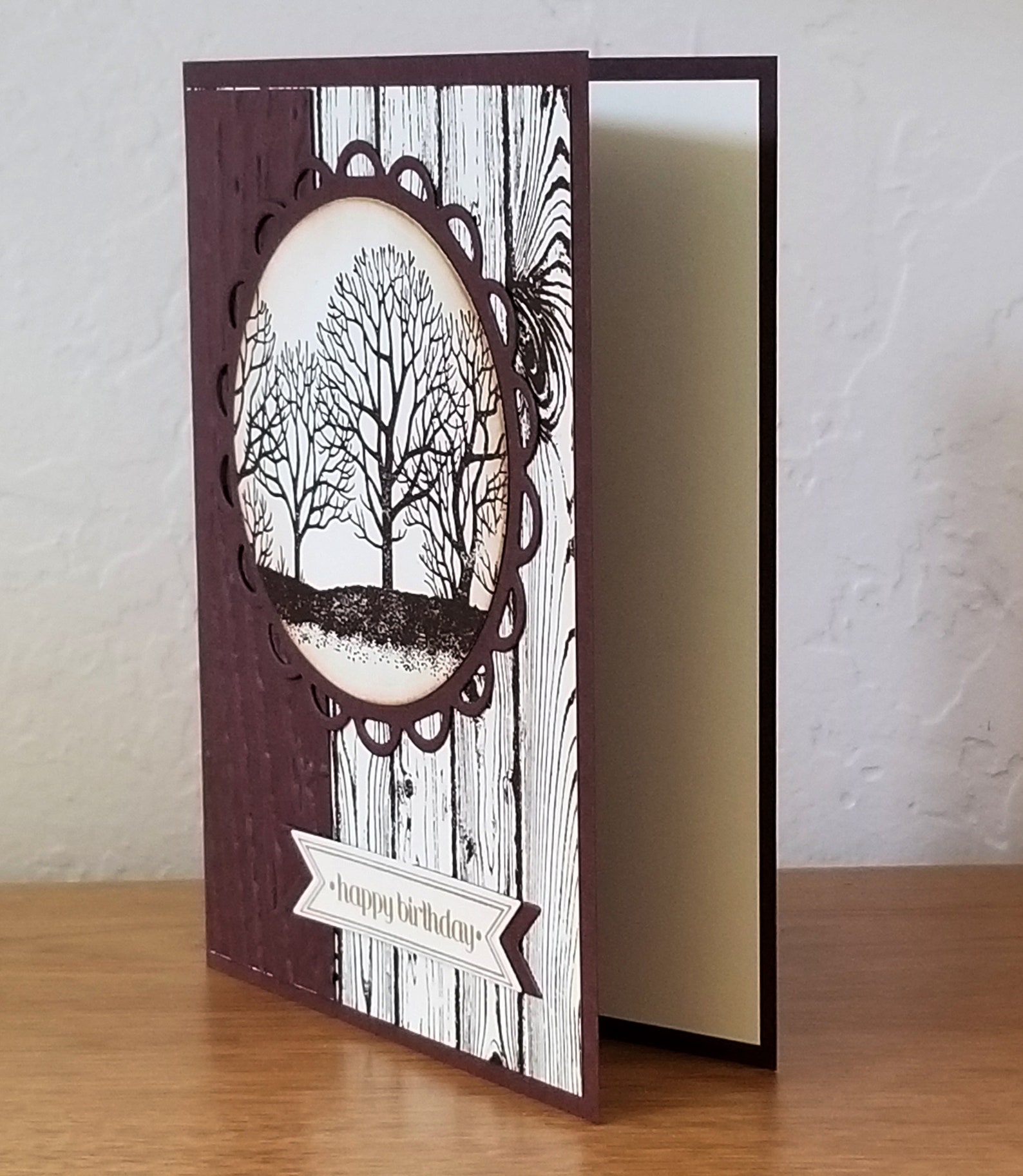 Masculine Forest Birthday Card Kit of 5 - Etsy