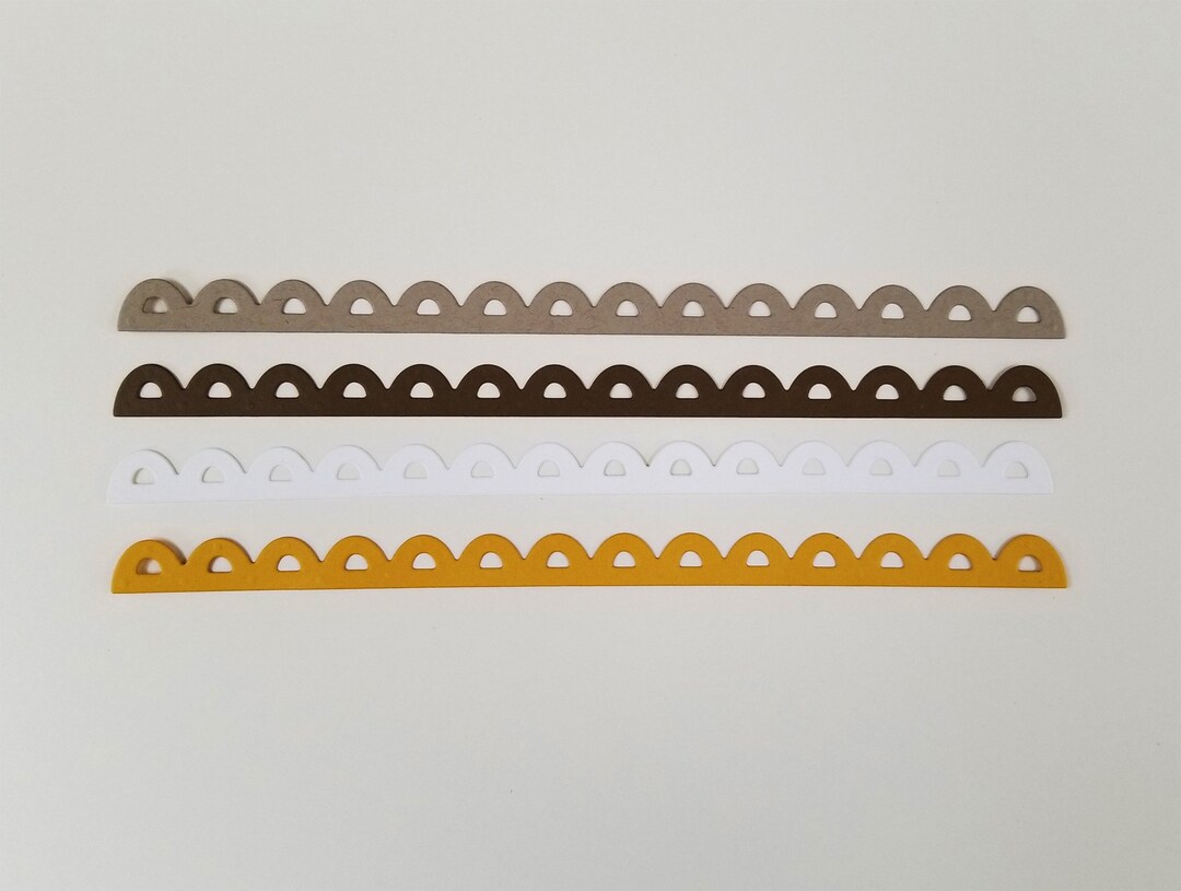 Long Scallop Edge Border Die Cuts - Etsy