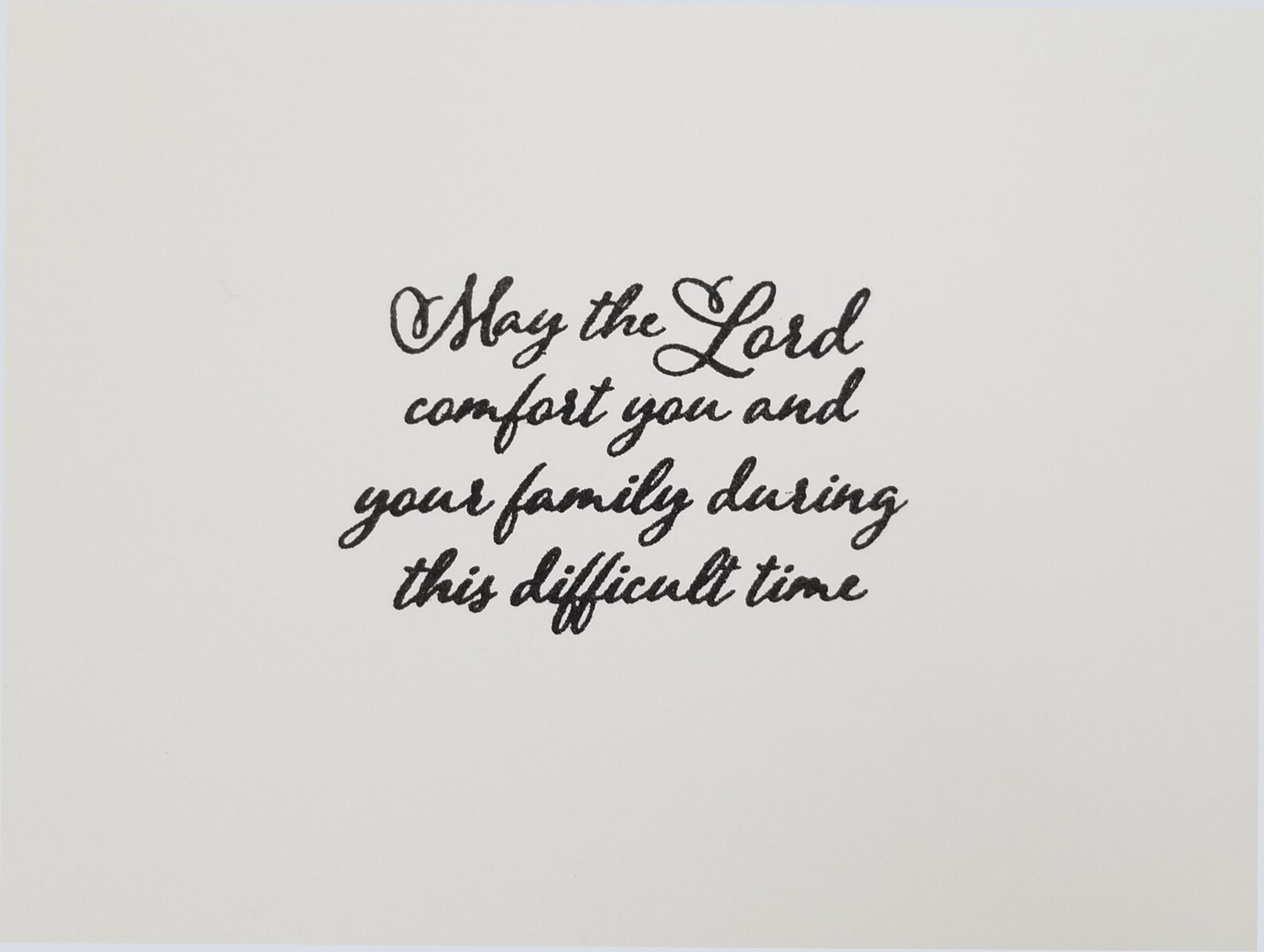 Sympathy Script Card Kit of 5 - Etsy