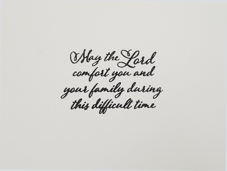 Sympathy Script Card Kit of 5 | Etsy