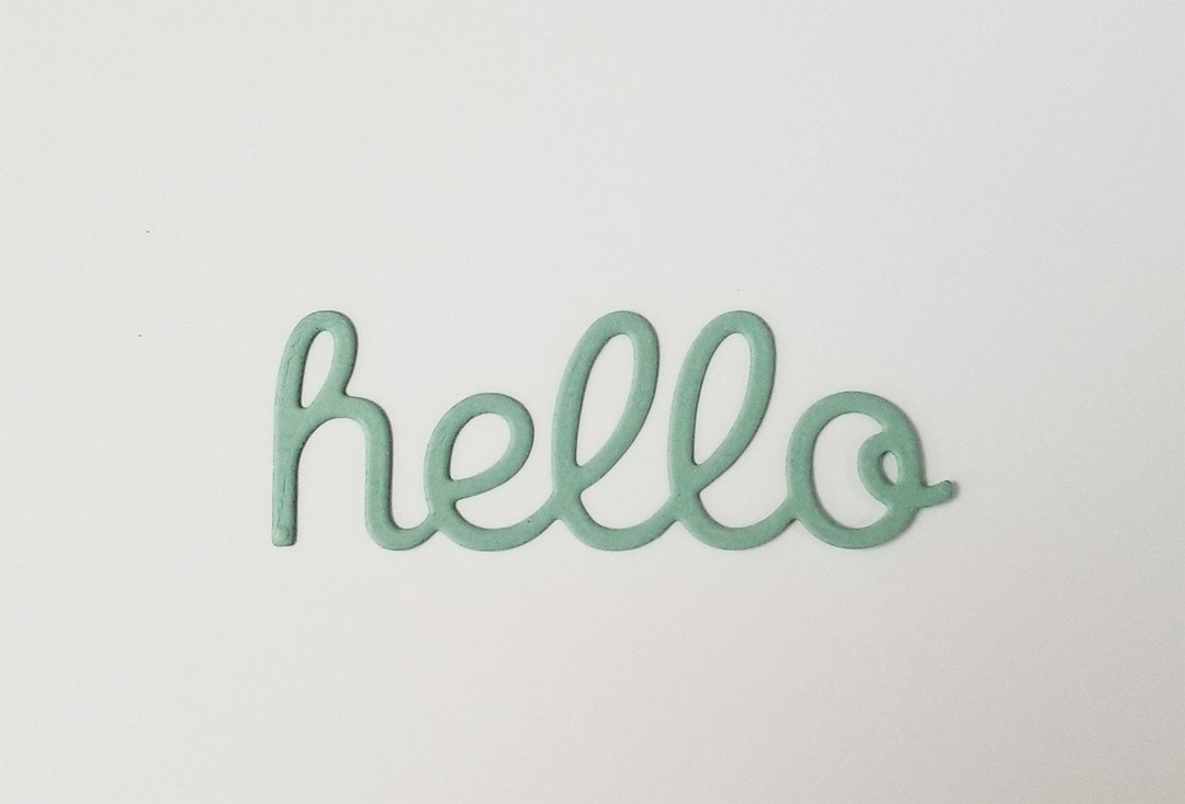Hello #2 Die Cuts - Etsy