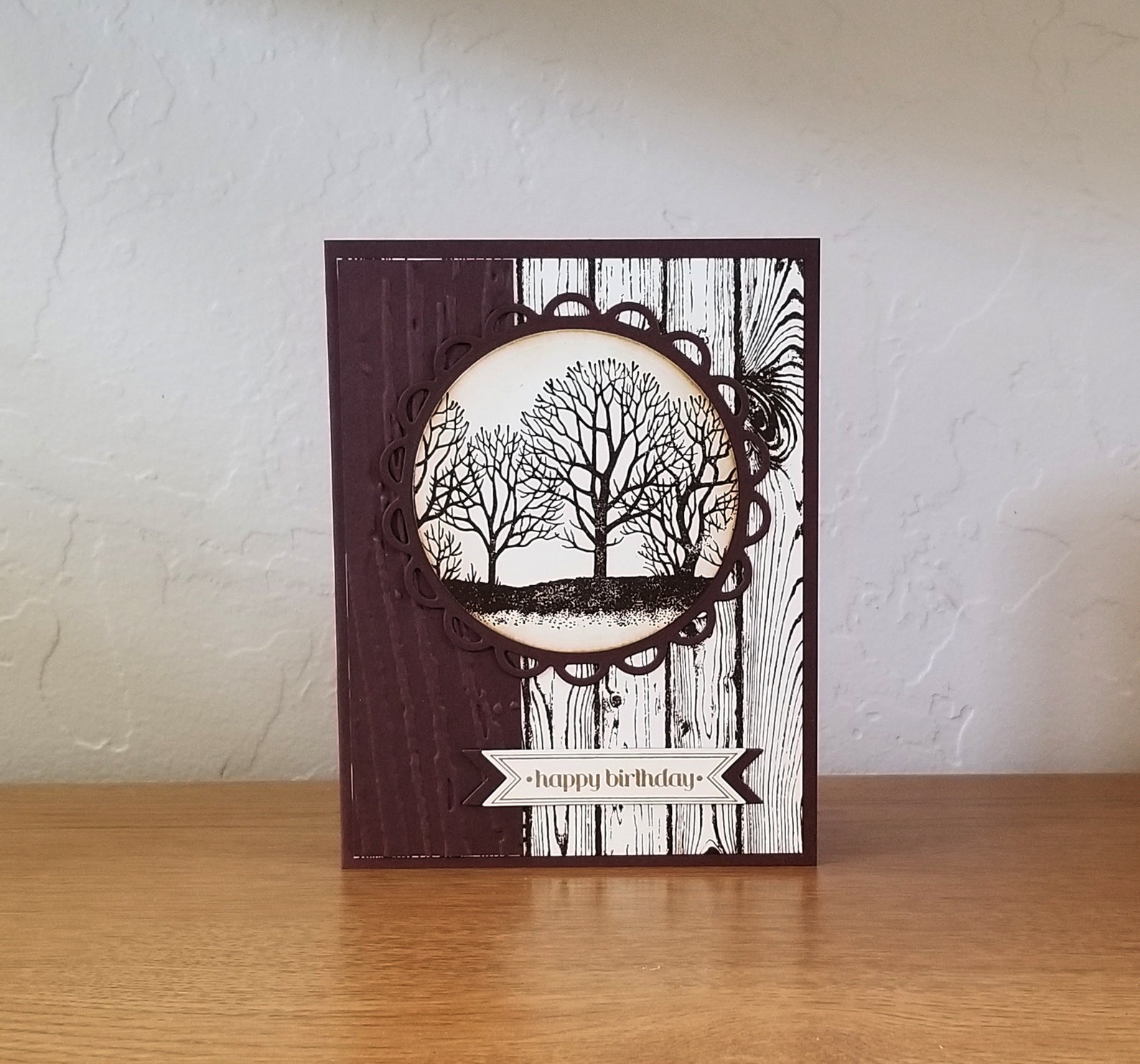 Masculine Forest Birthday Card Kit of 5 - Etsy