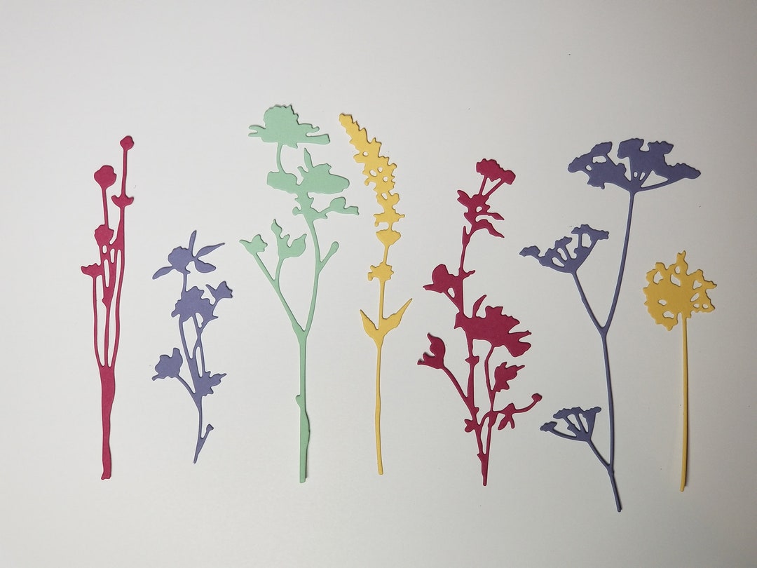 Wild Flowers Die Cut - Etsy