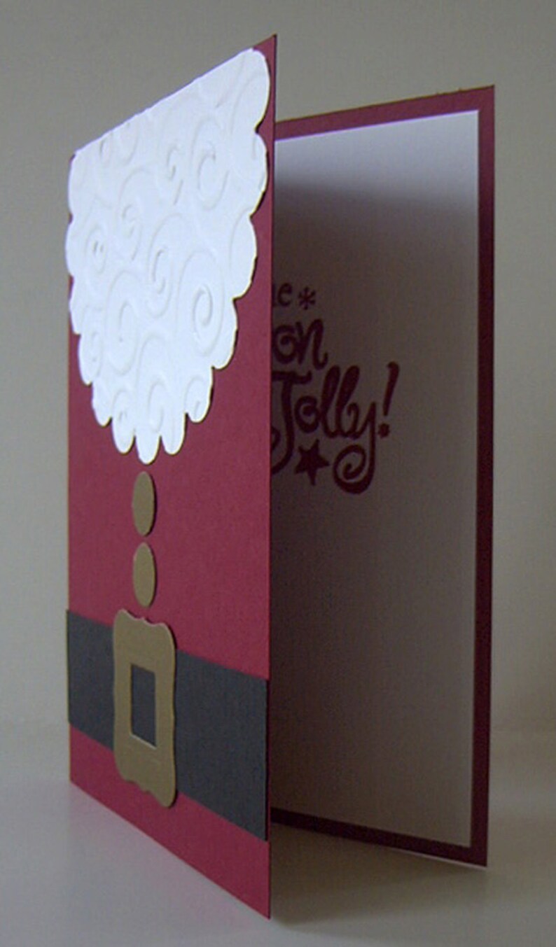 Santa Suit Card Kit | Etsy