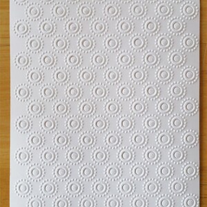 Circle and Dots Embossed Card Stock Sheets or Cards/envelopes-new Polka ...