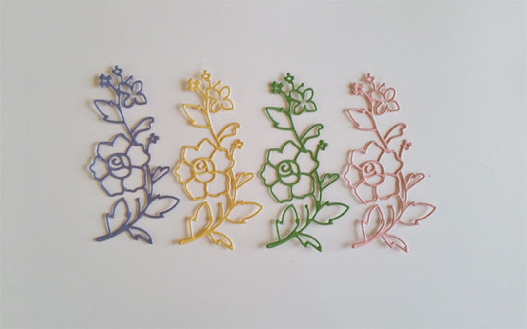 Delicate Rose Die Cuts - Etsy