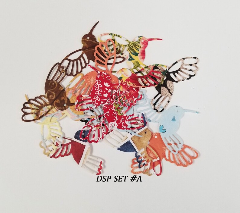 Hummingbird Die Cuts now Available in Foil AND DSP | Etsy