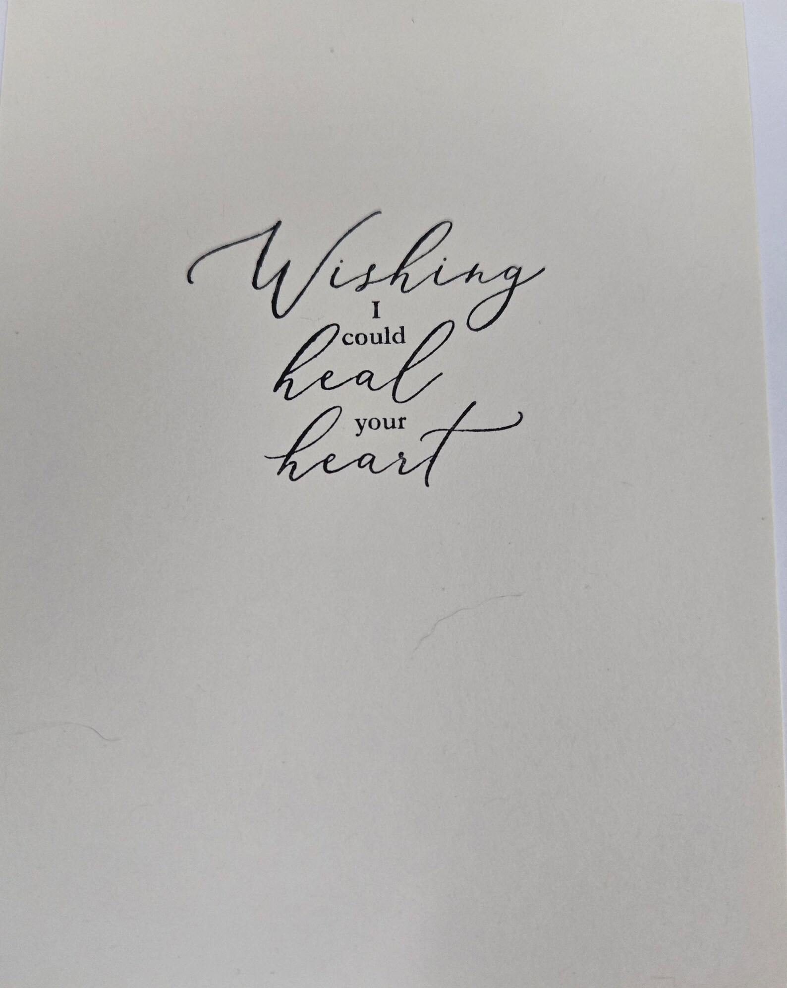 Sympathy Script Card Kit of 5 - Etsy