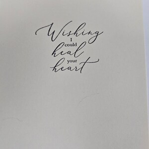 Sympathy Script Card Kit of 5 - Etsy