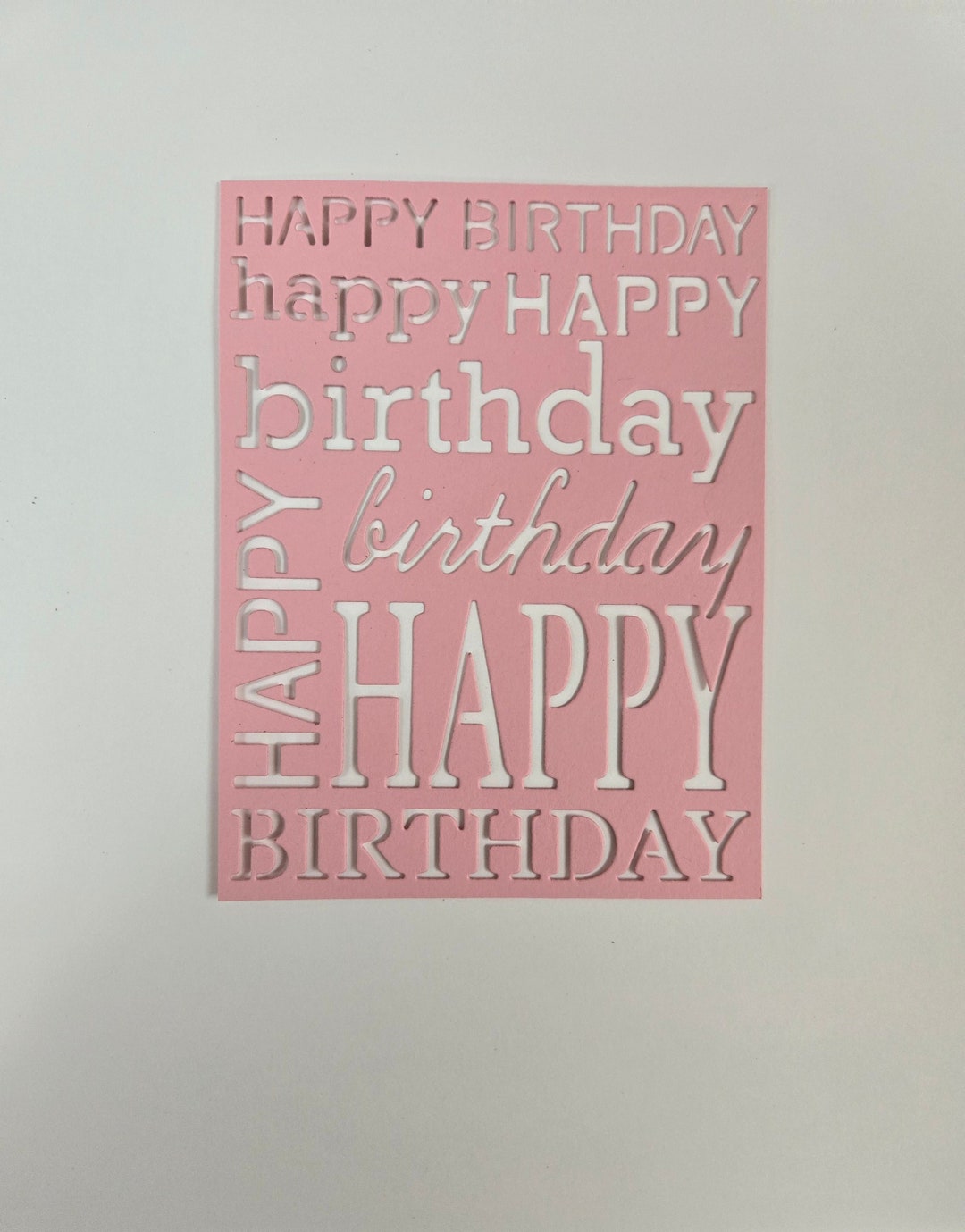 Happy Birthday Background Die Cuts - Etsy