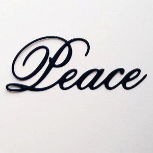 Peace Script Die Cuts - Etsy