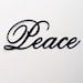 Peace Script Die Cuts - Etsy