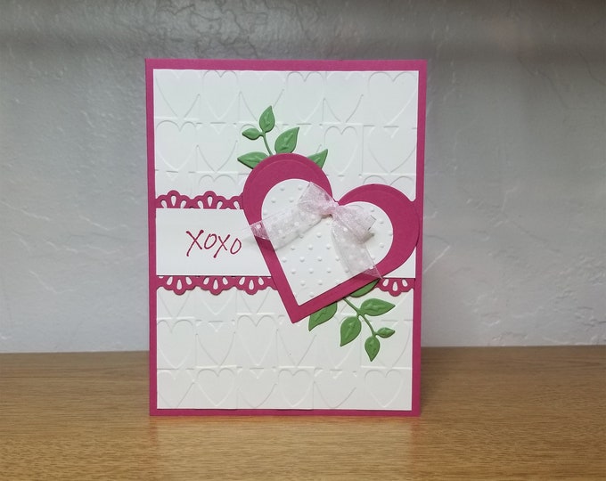 Double Heart Valentine's Day Card Kit - Etsy