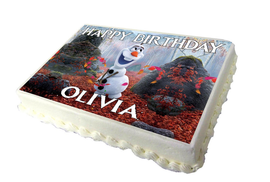 Olaf 2 Birthday Cake Topper With Any Name - Etsy