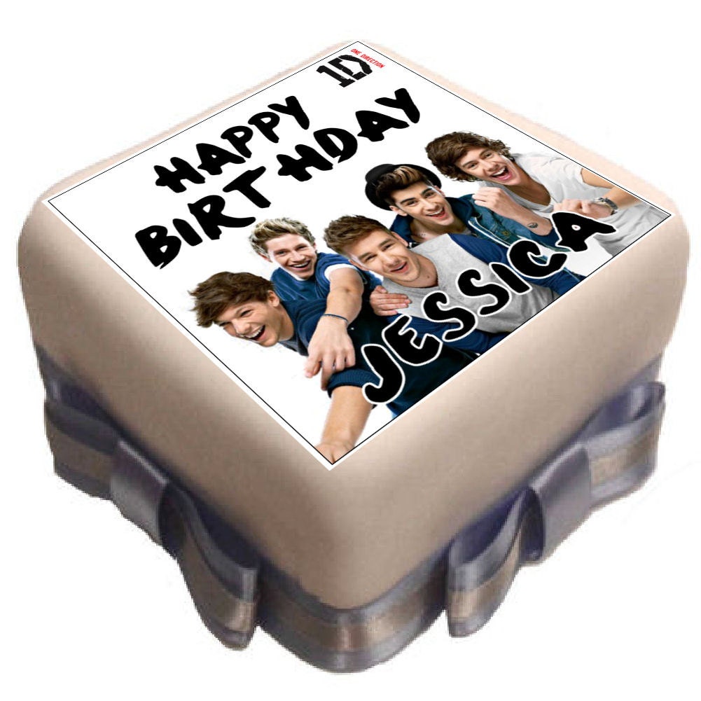Personalisierte 1D One Direction 7,5 Zoll Real Decor Icing Cake Topper ...