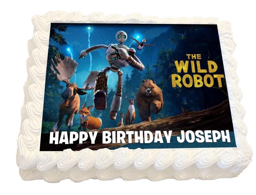 Wild Robot Birthday Cake Topper - Etsy UK