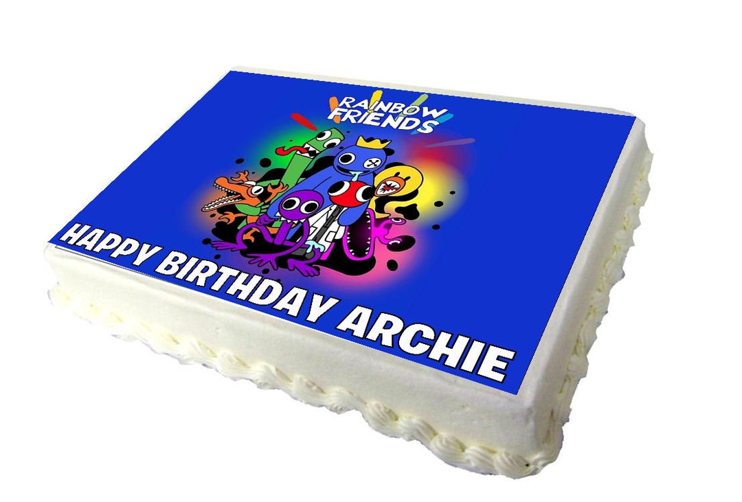 Rainbow Friends V2 Birthday Cake Topper - Etsy
