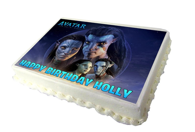 Avatar Water V1 Birthday Cake Topper - Etsy UK
