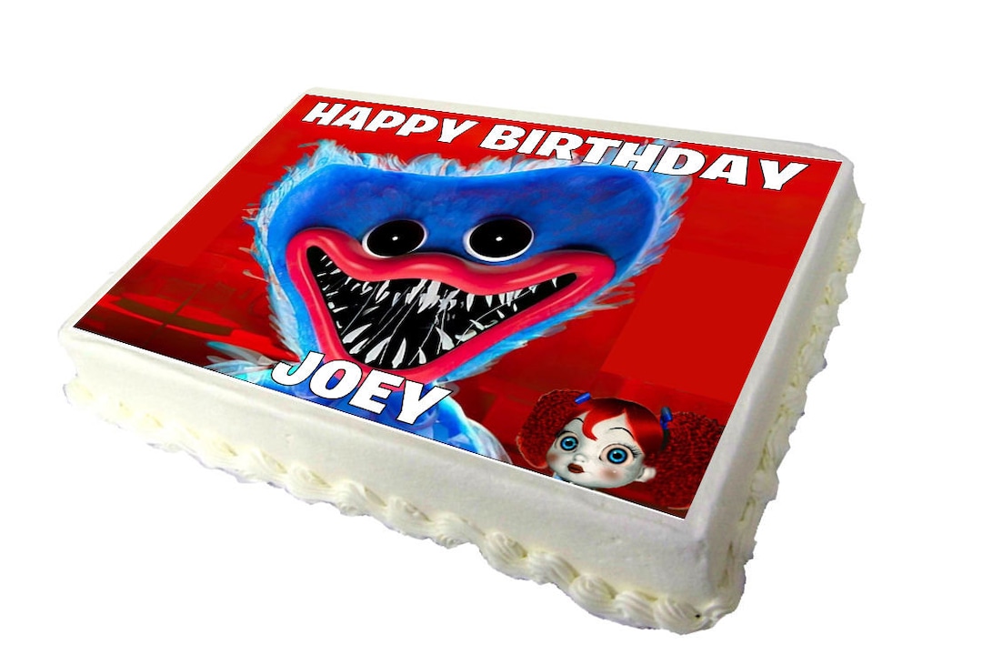Huggy Wuggy Birthday Cake Topper With Any Name - Etsy UK