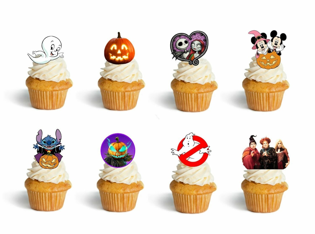 Halloween Stand up Cup Cake Toppers - Etsy